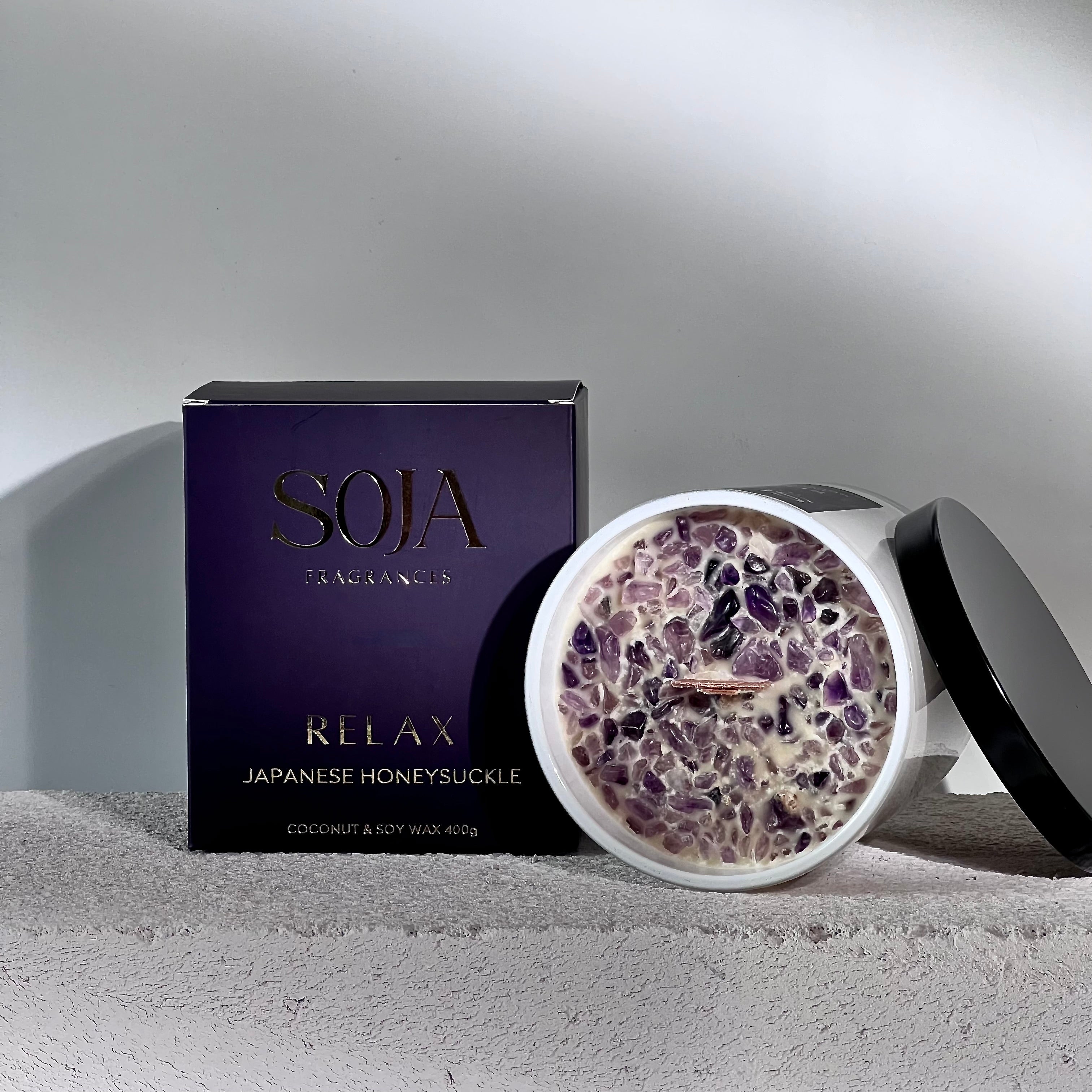 Relax - Japanese Honeysuckle Candle – SOJA Fragrances